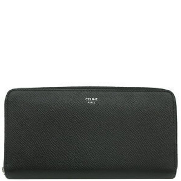 Celine | Bags | Celine Long Wallet Large Zipped Calfskin Black | Poshmark